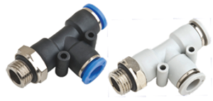 PD-G, Male Run Tee fitting with O-Ring, Pace Pneumatics specialized in ...